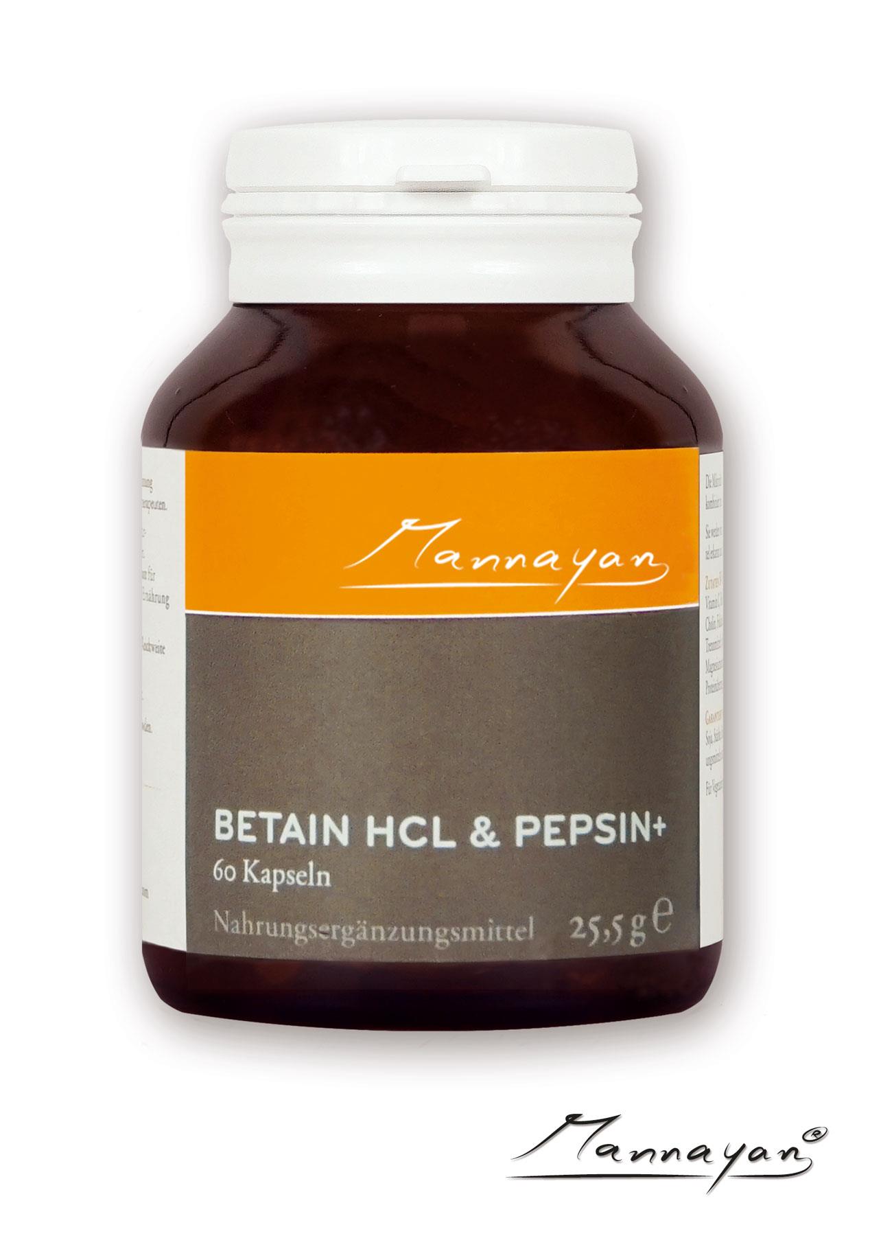 Buy Mannayan BETAIN HCL & PEPSIN + online from Germany